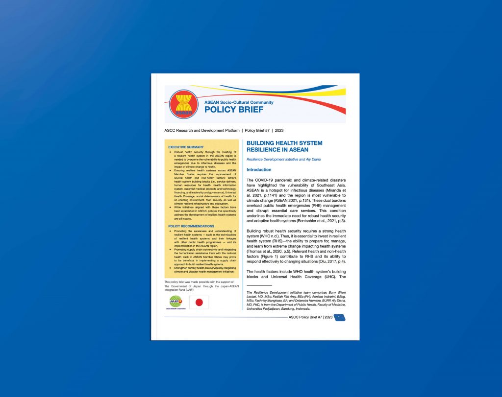 ASEAN Socio-Cultural Community Policy Brief #7: Building Health System ...